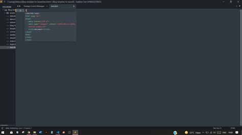 How To Add An Html5 Boilerplate Code Using Emmet