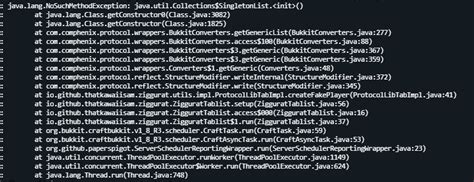 java lang nosuchmethodexception · issue 1422 · dmulloy2 protocollib
