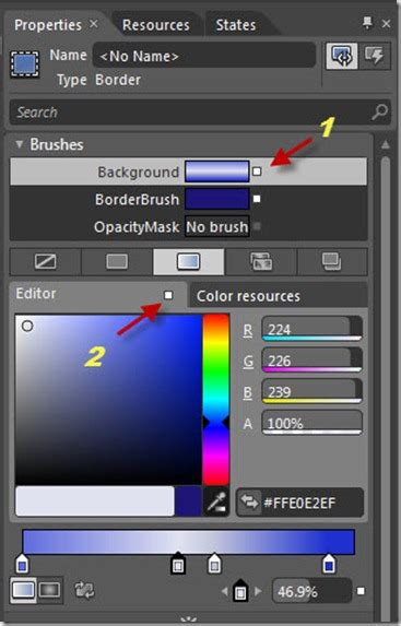 How To Create A Color Or Brush Resource With Expression Blend Ged