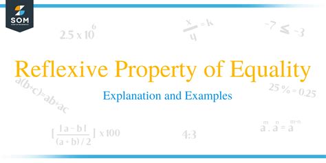 Reflexive Property Of Equality Explanation And Examples