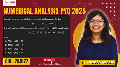 numerical analysis csir net feb 2025 question discussion dips