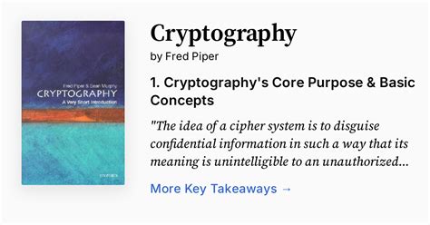 Cryptography By Fred Piper Summary Quotes Audio