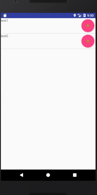 Android Linearlayout With Floating Button Stack Overflow
