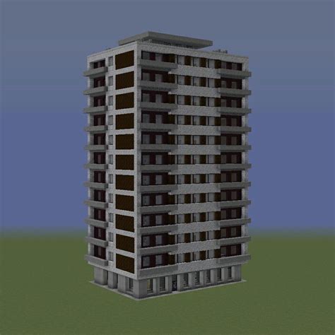 Многоэтажка в Minecraft