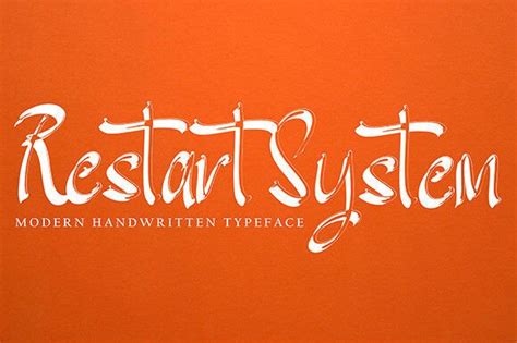 Restart System Font By Pineungtype And Missinklab · Creative Fabrica
