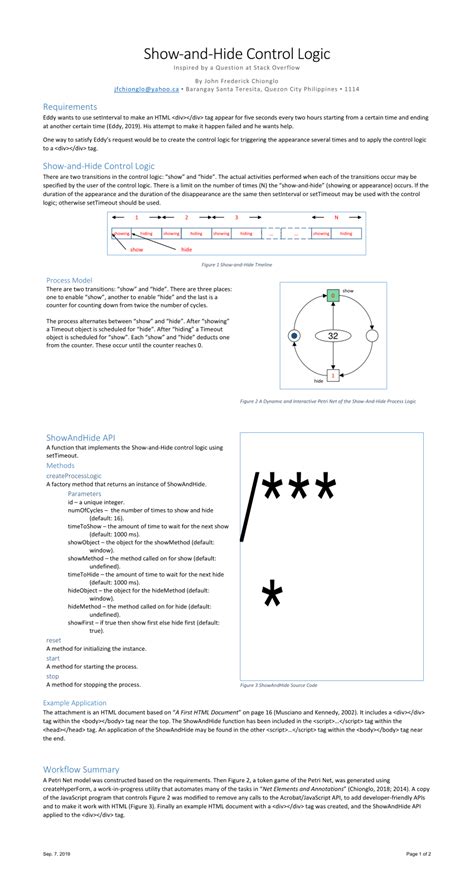 Pdf Show And Hide Control Logic Inspired By A Question At Stack Overflow
