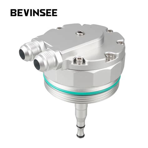 Oil Filter Cap With Cooler Fitting And Sensor Ports Bmw M52 M56 Bevinsee