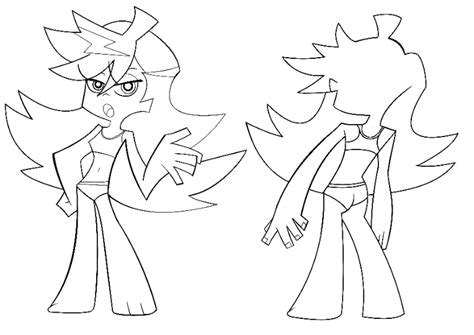 First Attempt At Drawing In The Panty Stocking With Garterbelt Art Stlye By IvanPrime On