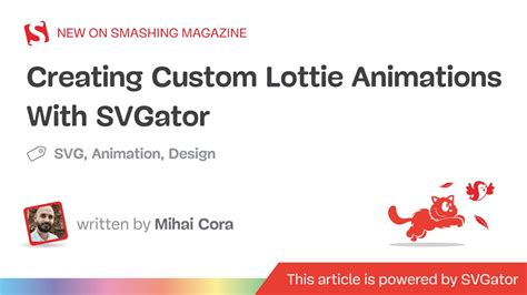Creating Custom Lottie Animations With Svgator Sirrona Web Design
