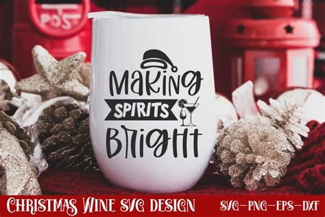 Funny Christmas Wine Glass Svg Bundle Holiday Wine Svg