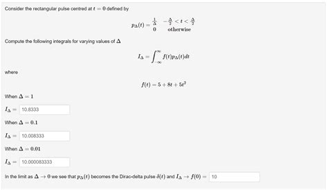 solved consider the rectangular pulse centred at t 0