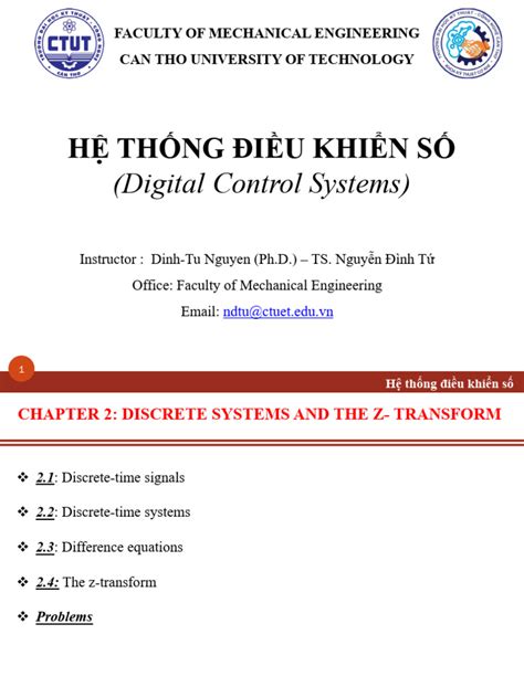 Digital Control System Chapter2 Pdf Discrete Time And Continuous