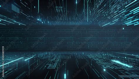 digital binary code matrix background scientific technology data binary code network conveying