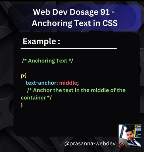 Css Dosage 91 Anchoring Text With Text Anchor Prasanna D Posted On
