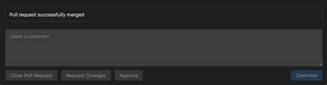 After Pull Request Is Merged Only Comment Option Should Be Available · Issue 1026 · Microsoft