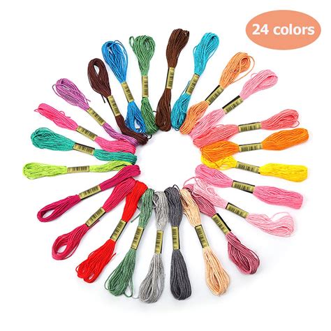 100 pcs embroidery diy silk line branch threads si grandado