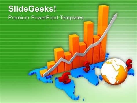 Euro Growth Using Bar Graph Powerpoint Templates Ppt Backgrounds For Slides