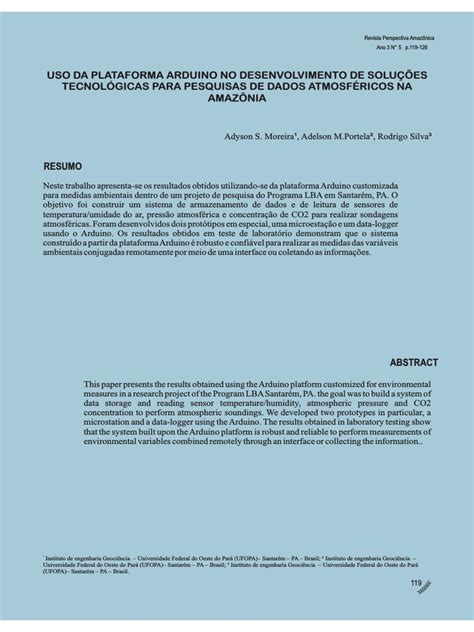 C Artigo Uso Da Plataforma Arduino No Desenvolvimento De Solucoes Tecnologicas Para Pesquisa