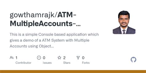 Github Gowthamrajkatm Multipleaccounts Objectorienteddesign This Is