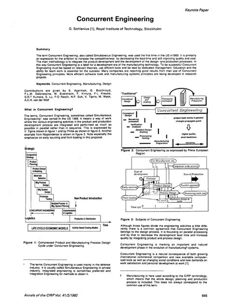 Concurrent Engineering Pdf Function Mathematics Engineering