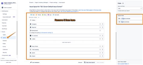 Solved Remove Original Estimate Field From New Features I