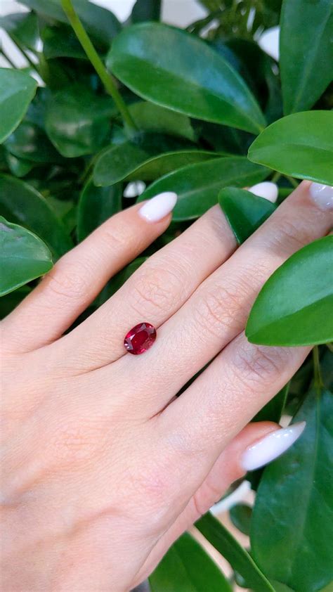 Loose Ruby Oval 2 03 Ct R14550 The Natural Ruby Company