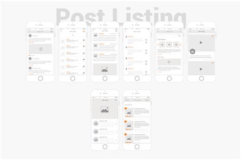 IOS Wireframe Kit Screens UI Elements For Fast Prototyping