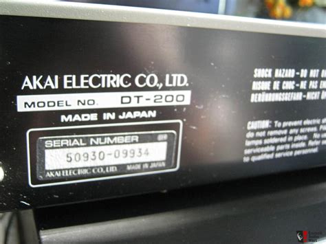 Akai Audio Timer Dt 200 Photo 1027444 Canuck Audio Mart