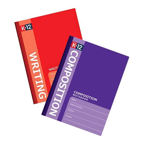 K 12 Writing Composition Notebook Mybeautyph