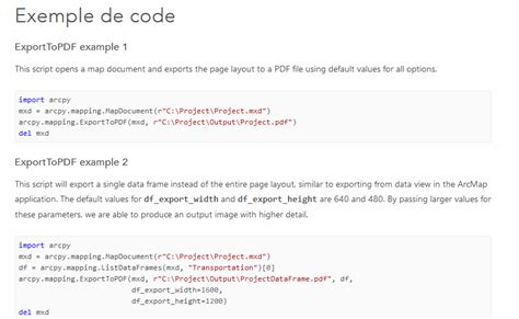 Pour Débuter Avec Python Arcgis Exporter Un Mxd En Format Pdf Blog Sig And Territoires