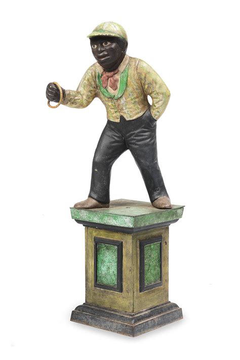 Black Lawn Jockey Statue