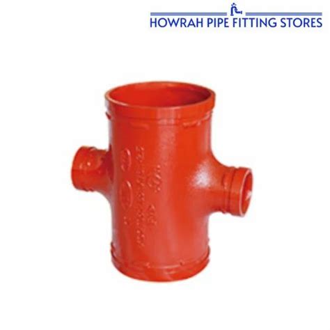 Di Sant Ductile Iron Grooved Reducing Cross Tee For Fire Lines At Rs