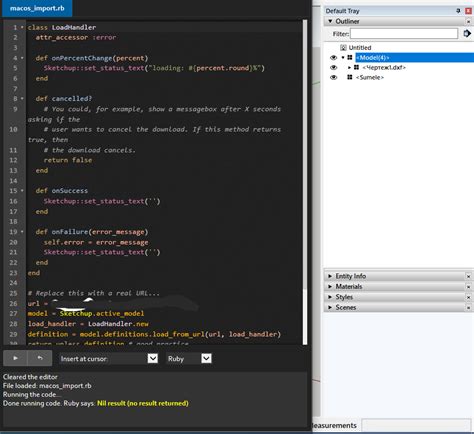 hierarchy when importing a dynamic component into the outliner ruby