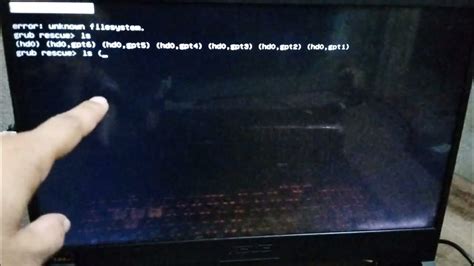error unknown filesystem grub rescue youtube