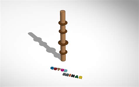 3d Design Qutub Minar Tinkercad