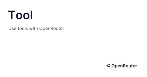 Tool And Function Calling Use Tools With Openrouter Openrouter