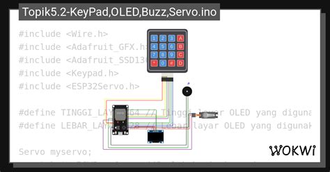 Topik5 2 Keypad Oled Buzz O Wokwi Esp32 Stm32 Arduino Simulator