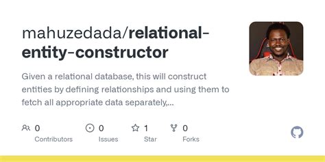 github mahuzedada relational entity constructor given a relational