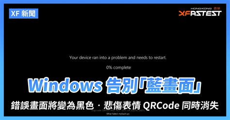 xfastest hk [xf 新聞] microsoft 以其著名的「藍畫面」（blue screen of death bsod）而