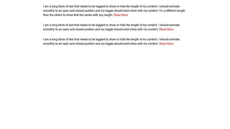 inline expand collapse read more toggle