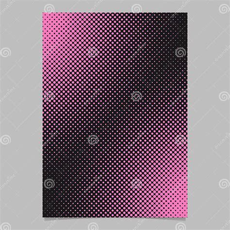Color Halftone Dot Pattern Flyer Template Brochure Background Graphic Stock Vector