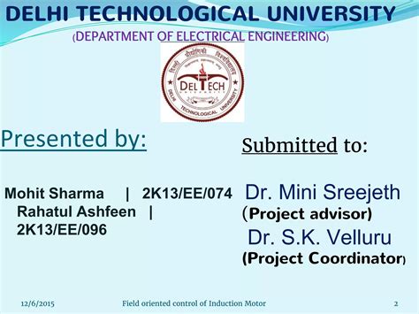 Updated Field Oriented Control Of Induction Motorpptx
