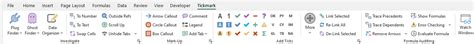 Tickmark Auditing Add In
