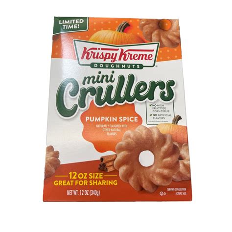 Krispy Kreme Doughnuts Mini Crullers Pumpkin Spice 12 Oz Shelhealth