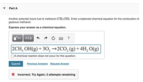 Solved Another potential future fuel is methanol (CH3OH). | Chegg.com