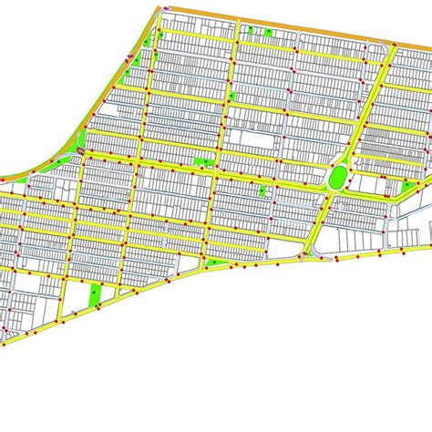 Map Of The Intended District And Locations Of Trash Bins Download Scientific Diagram