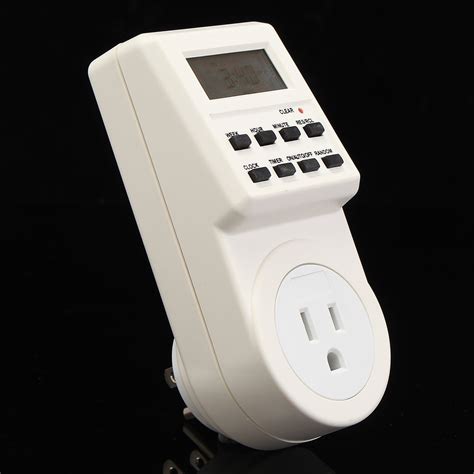 Hour Digital Electronic LCD Plug In Timer Plug Switch Socket EU Plug Walmart Canada