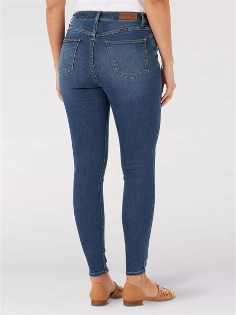 Womens Wrangler® High Rise Unforgettable Skinny Jeans Dark Wash