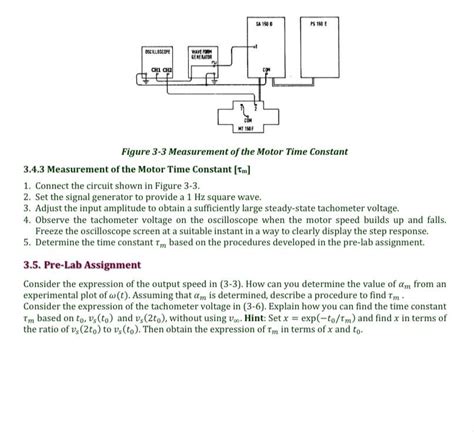 Solved Figure 3 3 ﻿measurement Of The Motor Time