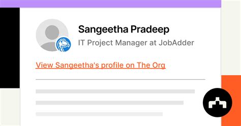 Sangeetha Pradeep It Project Manager At Jobadder The Org